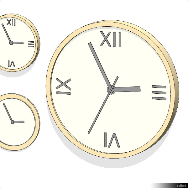 Building Revit Family clock time timer