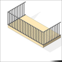 Building Revit Family balcony patio terrace