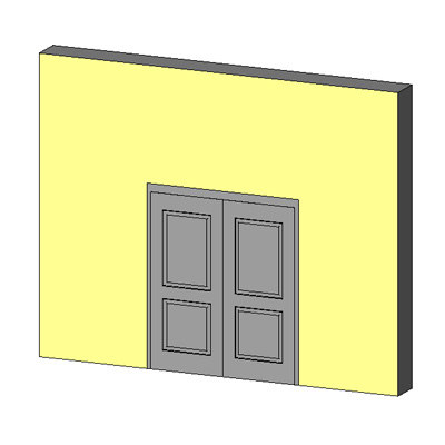 Building Revit Family frame hollow metal