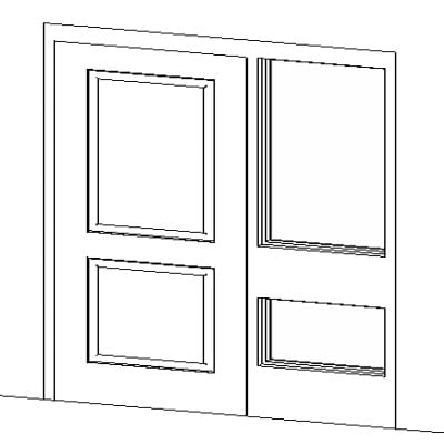 Building Revit Family frame hollow metal