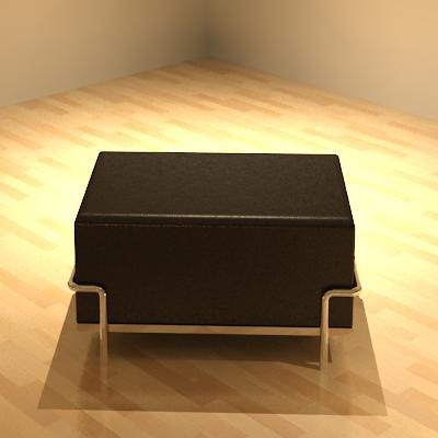 Building Revit Family LC2 Ottoman Le