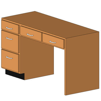 Building Revit Family Desk Casework
