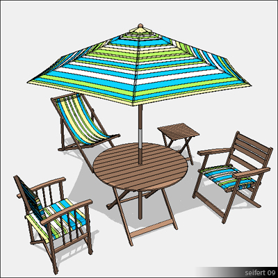 Building Revit Family Outdoor Furniture Summer