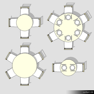 Building Revit Family Table Round Dining