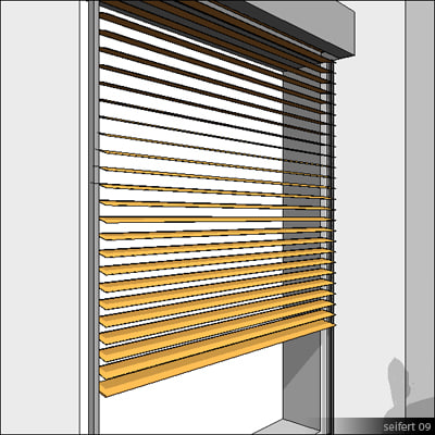 Building Revit Family venetian blind window