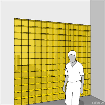 Building Revit Family glass block wall