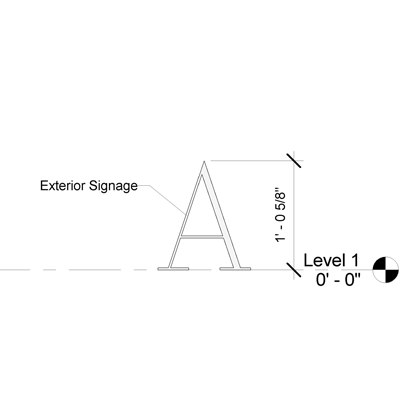 Building Revit Family Font Letter Text