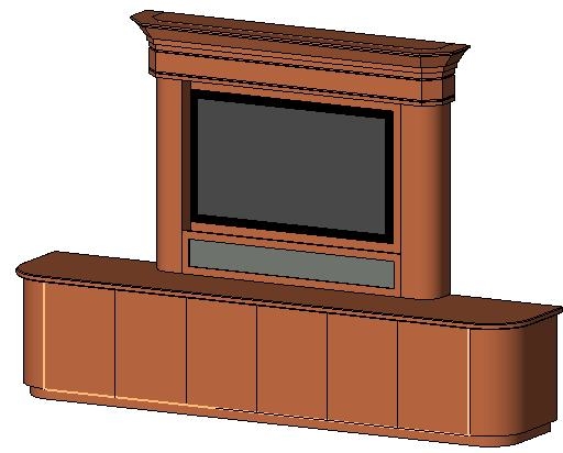 Building Revit Family TV Cabinet