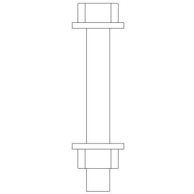 Building Revit Family Bolt 2d Symbol