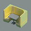 Building Revit Family booth dining banquette