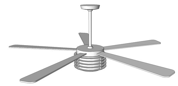 Building Revit Family Fan Modern Contemporary