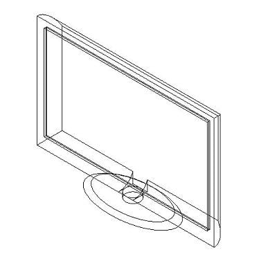 Building Revit Family LCD TV Samsung