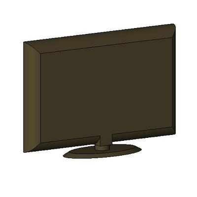 Building Revit Family LCD TV Samsung
