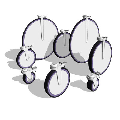 Building Revit Family castor swivel caster