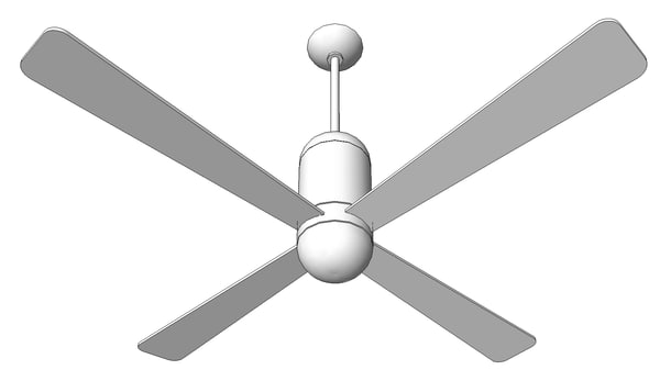 Building Revit Family Fan Modern Contemporary