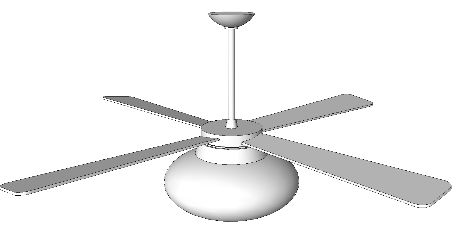 Building Revit Family Fan Modern Contemporary