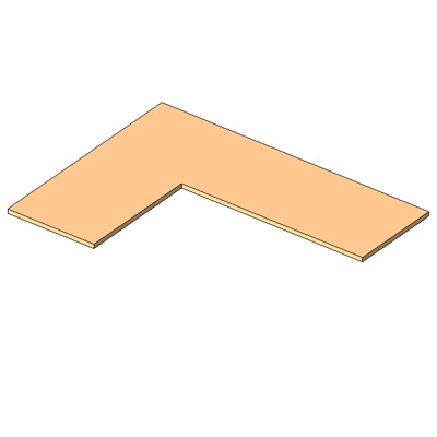 Building Revit Family countertop L shaped