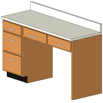 Building Revit Family Desk Casework