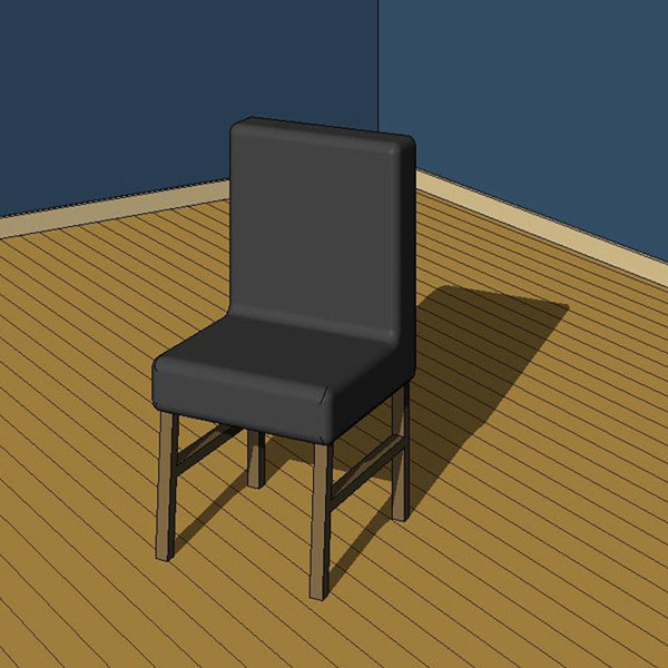 Building Revit Family Dining Chair Seat