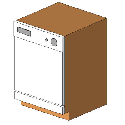 Building Revit Family Dishwasher Appliances