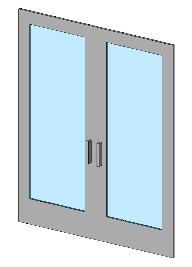 Building Revit Family curtain wall door