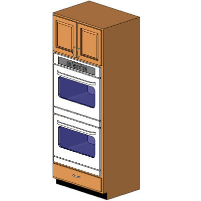 Building Revit Family Oven Cabinet Appliance