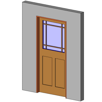 Building Revit Family 3d Door