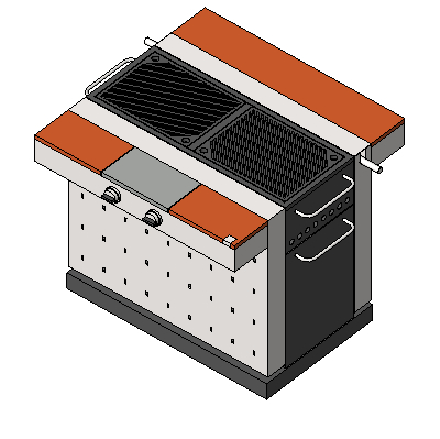 Building Revit Family grill Barbecue bbq