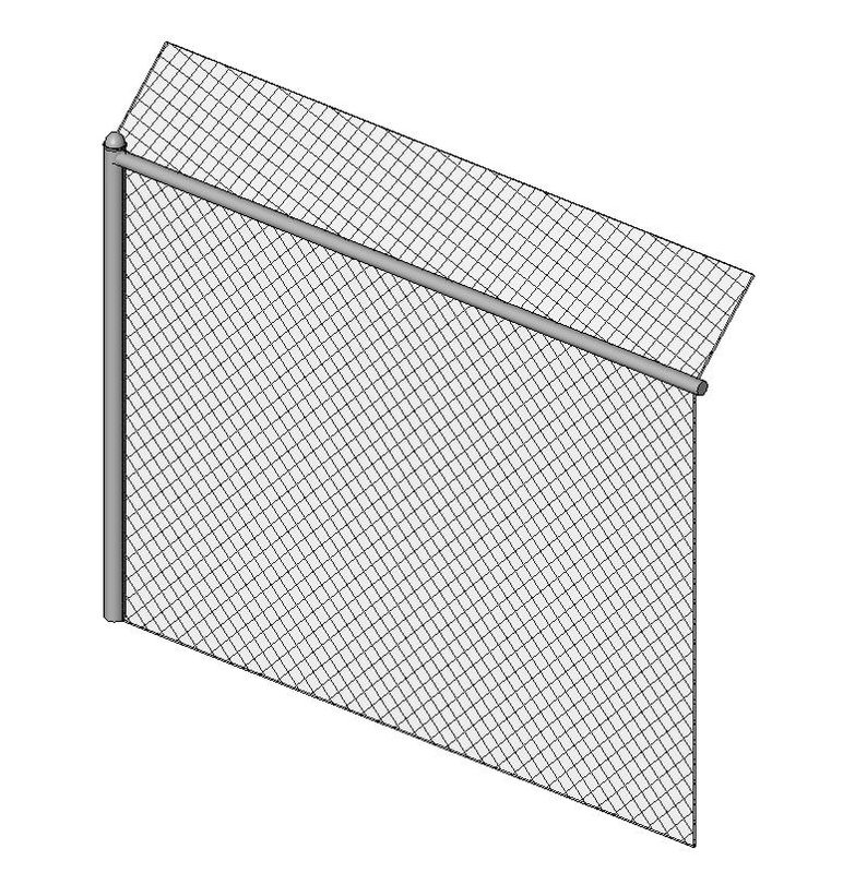Building Revit Family fence chain link