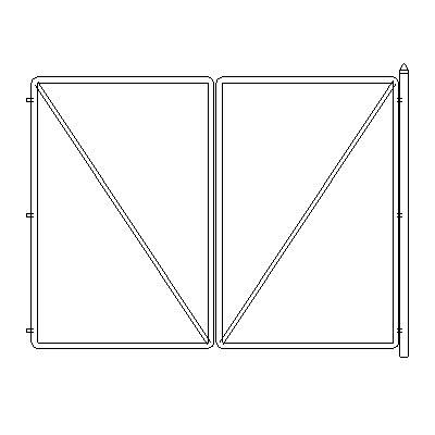 Building Revit Family fence chainlink gate