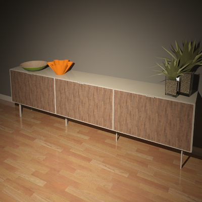 Building Revit Family credenza media console