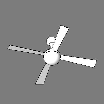 Building Revit Family Ceiling fan Electrical