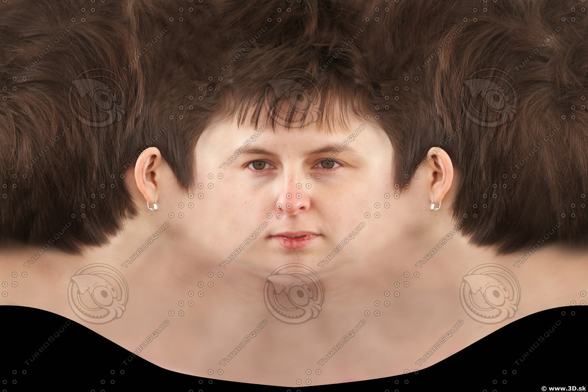 Stock JPEG head texture premade