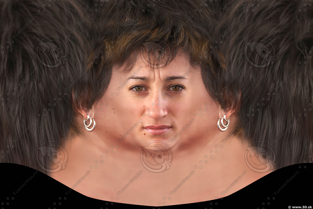 Stock JPEG head texture premade