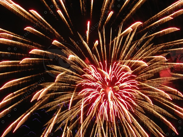 Stock JPEG fireworks red and