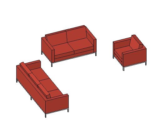 Building Revit Family Seating Knoll Florence