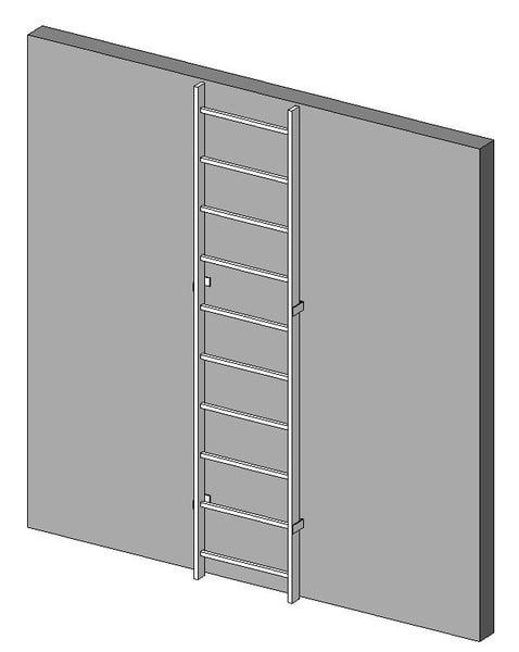 Building Revit Family roof hatch ladder