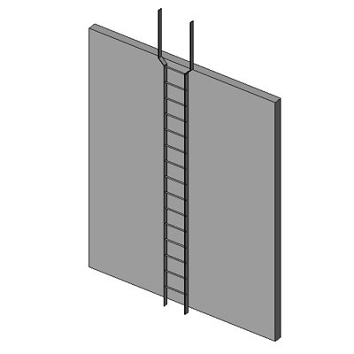 Building Revit Family ladder elevator pit
