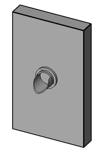 Building Revit Family scupper down downspout