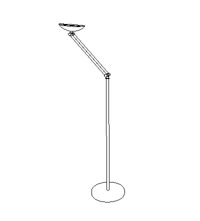 Building Revit Family lamp standing light