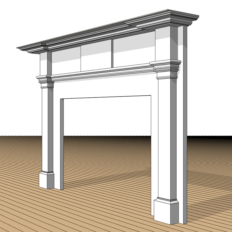 Building Revit Family Fireplace Mantel Historical