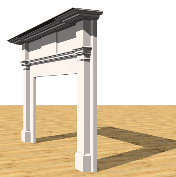 Building Revit Family Fireplace Mantel Historical