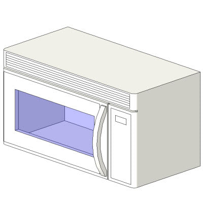 Building Revit Family Appliance Microwave