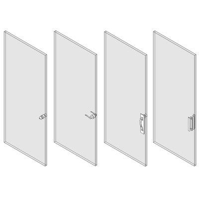 Building Revit Family wood door swing