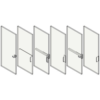 Building Revit Family door hollow metal