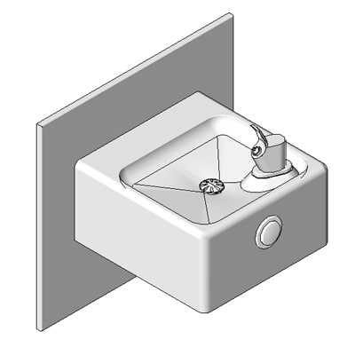 Building Revit Family drinking fountain