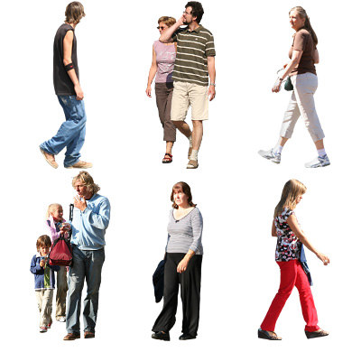 Texture JPEG people 3drender viz