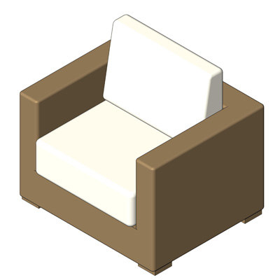 Building Revit Family Chair Lounge Furniture