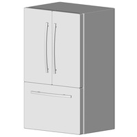 Building Revit Family Refrigerator Under Counter