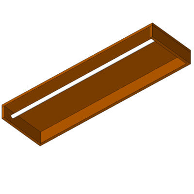 Building Revit Family Rod Shelf Casework